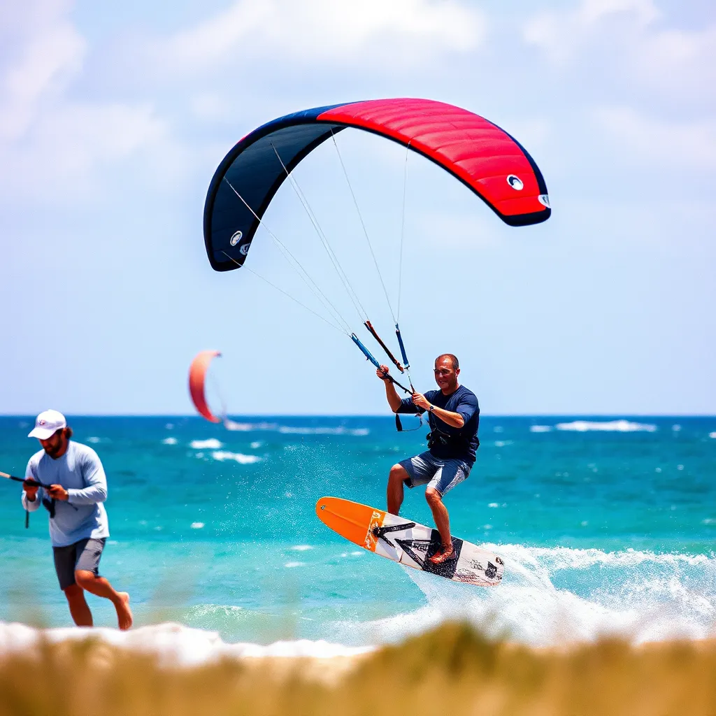 Essential Guide to Beginner Kiteboarding Kites